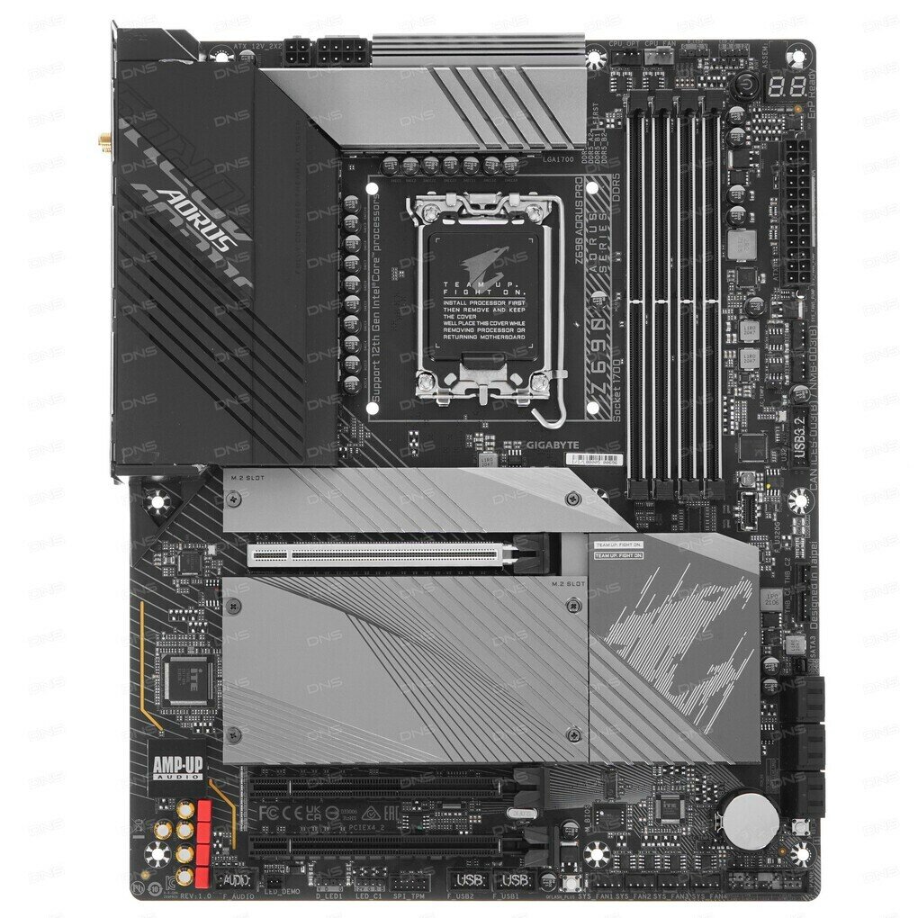 Материнская плата GIGABYTE Z690 AORUS PRO (Z690 AORUS PRO) - LGA 1700, Intel Z690, 4хDDR5-4800 МГц, 3хPCI-Ex16, 4хM.2, Standard-ATX