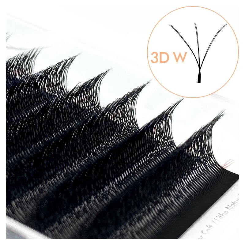 NATUHANA 3D 4D WW накладные ресницы LU, MIX 8-14mm, 3D-W