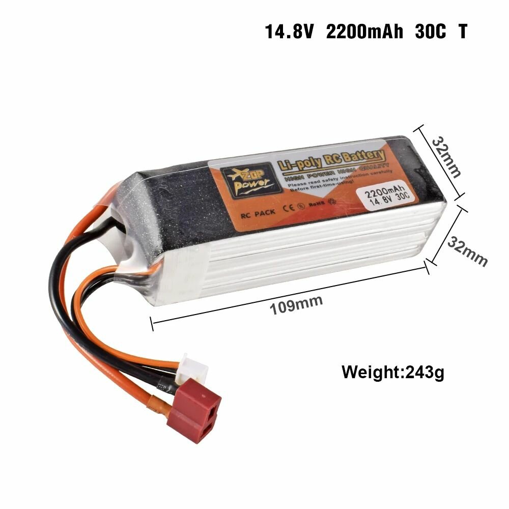 Аккумулятор 9IMOD 4S LiPo 14.8V 1800-6000mAh Высокие токи разряда 30C-45C Разъем XT60 Для RC машин, лодок и модельной техники