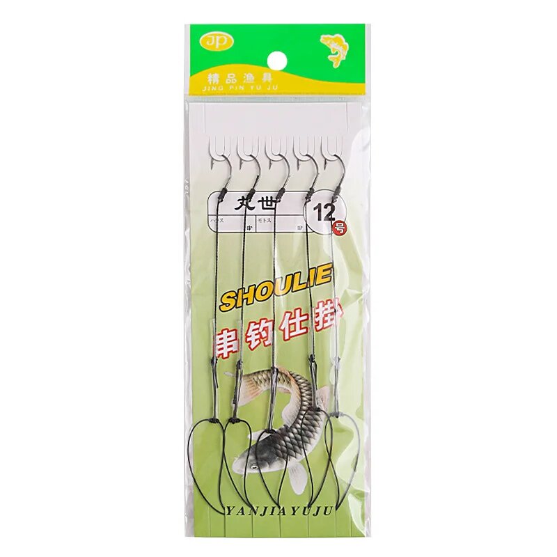 Рыболовные приманки Pesca 3#-18# из высокоуглеродистой стали Зеленый, Marushi12