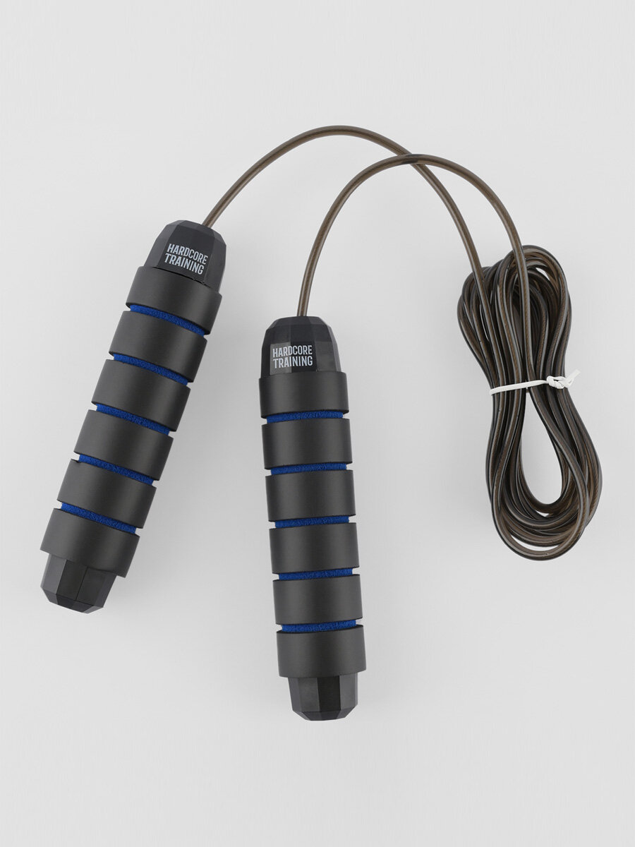 Скакалка с мягкими ручками Hardcore Training Skipping Rope Black/Blue