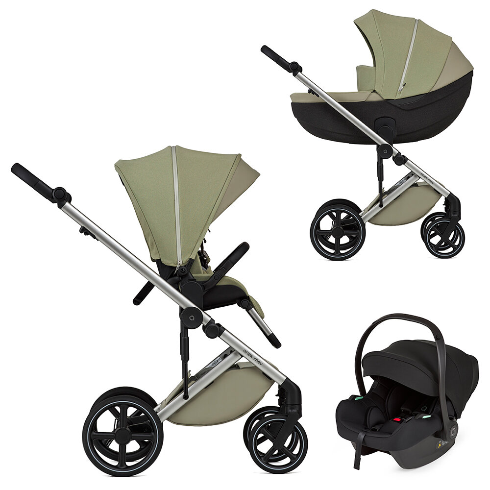 Детская коляска 3в1 Anex Mev, цвет Wink (Оливковый)