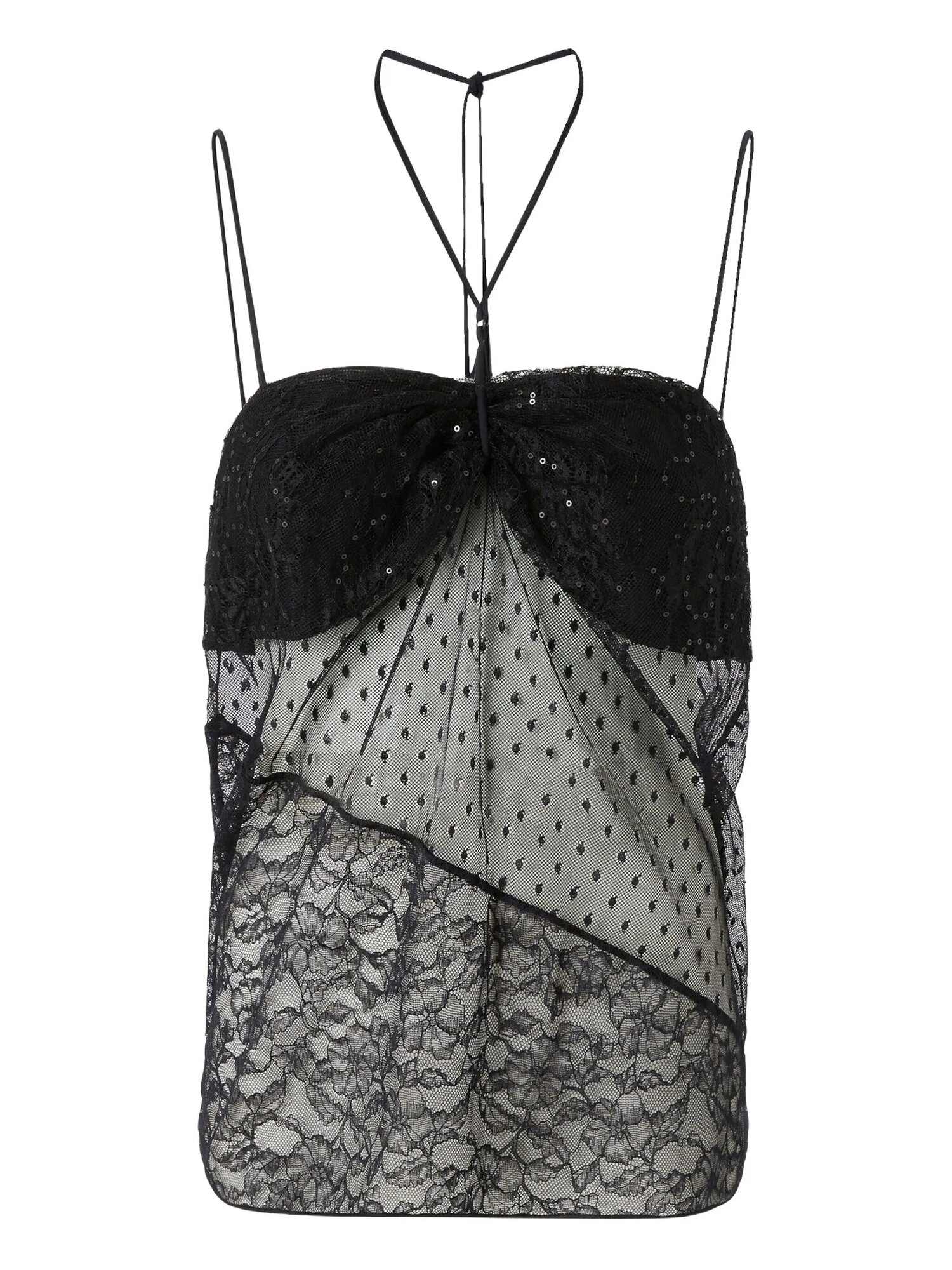 Блуза Блузка с кружевными вставками и пайетками