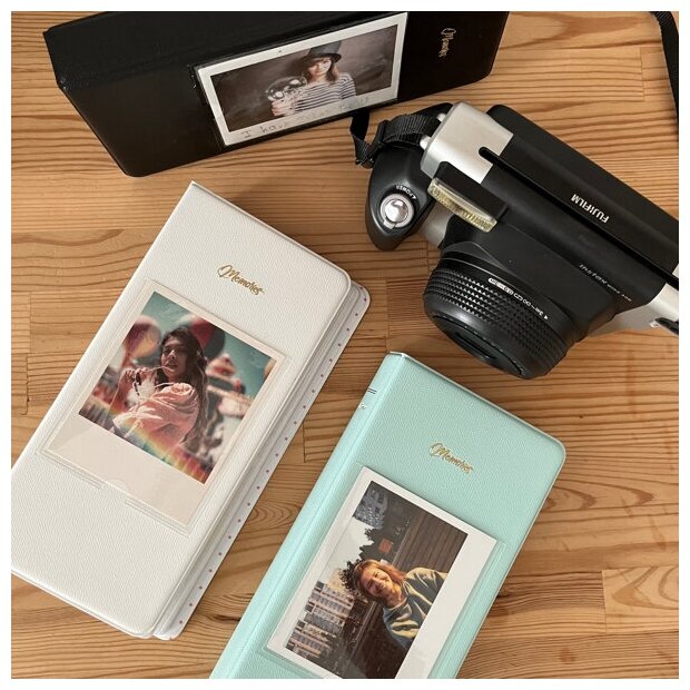 Фотоальбом Instax Wide / Polaroid, 64+1 фото, белый