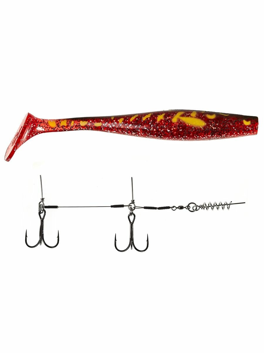 Виброхвост LJ 3D BBS Series GIANT KUBIRA SWIM SHAD 10,3in (26,00)/PG25 1 шт. в упак.+Stinger XL