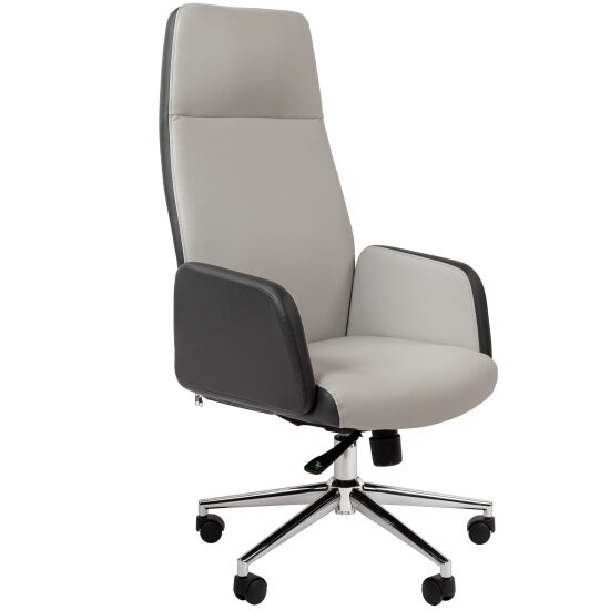 Кресло офисное Chairman 929 Россия экопремиум серый/светло-серый