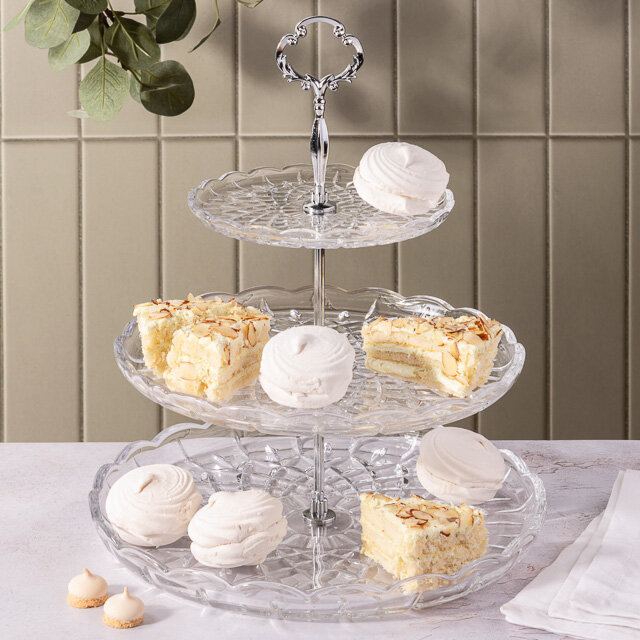 Фруктовница Salisbury трехъярусная 35 см, стекло, EDG, 107945-00