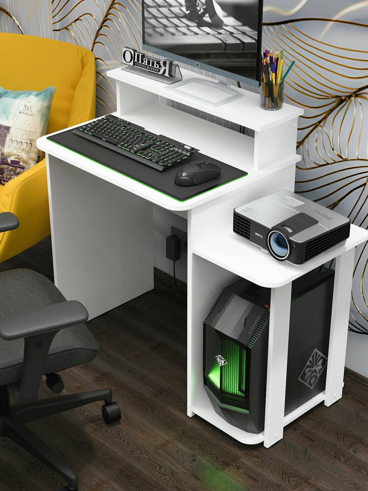 Стол письменный рабочий для школьника, компьютерный стол