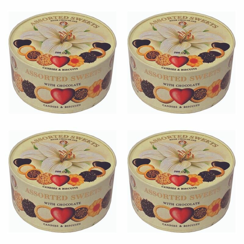 Santa Bakery Набор печенье и конфеты Assorted Sweets 500 г, 4 уп