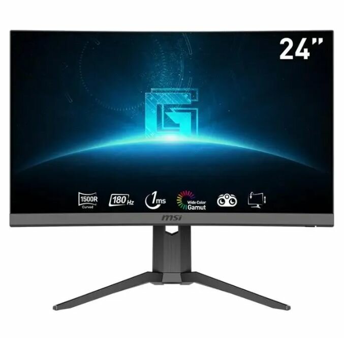 23,6" Монитор MSI G24C6P E2 (9S6-3BA04T-075) черный - 1920x1080@180 Гц, VA, 1 мс, 3000:1, 250 Кд/м, 178/178