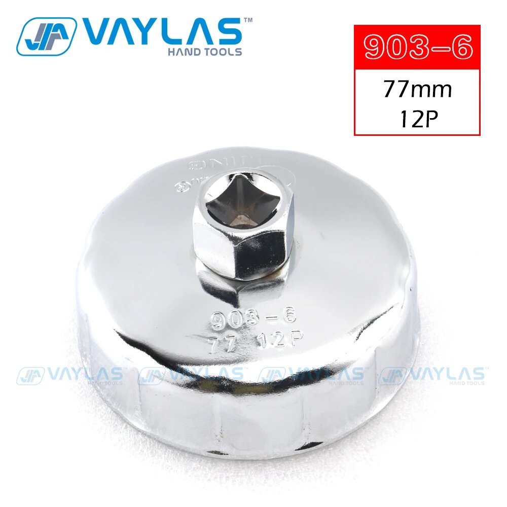 1/2 "квадратный доктор стальной 77 мм ключ для масляного фильтра, крышка корпуса, инструмент для снятия, 12 канавок, 903-6, универсальный для Renault Chery