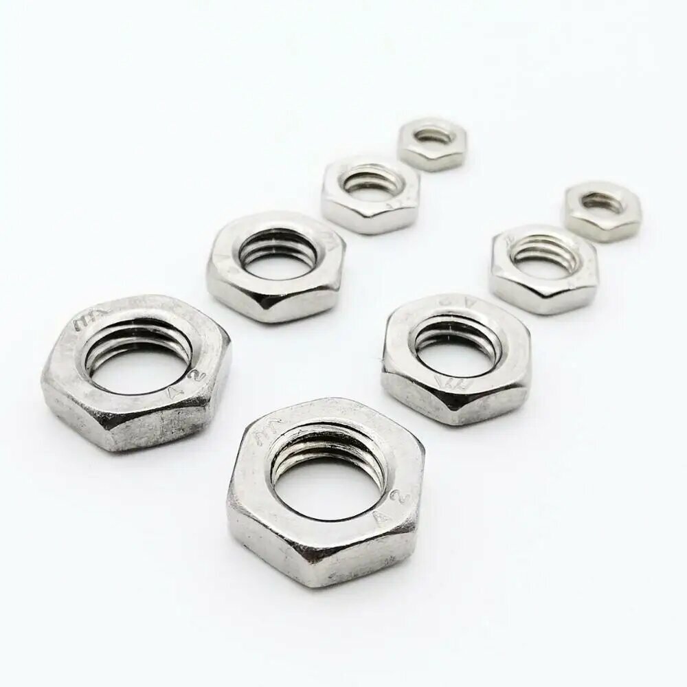 Гайки из нержавеющей стали HZYUEGOU разных размеров M2 25pcs