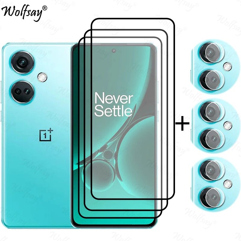 Полное закаленное стекло для OnePlus Nord CE 3 5G Защитная пленка для экрана OnePlus Nord CE3 5G Стекло для камеры OnePlus Nord CE 3 Glass