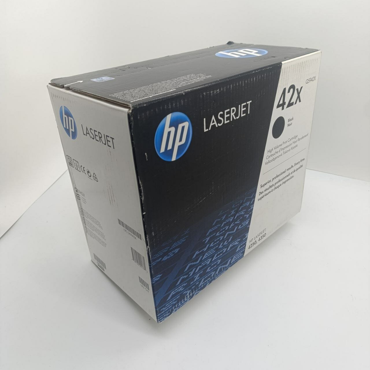Картридж лазерный HP №42X (Q5942X) черный для принтеров HP LaserJet 4250, 4350. Товар уцененный