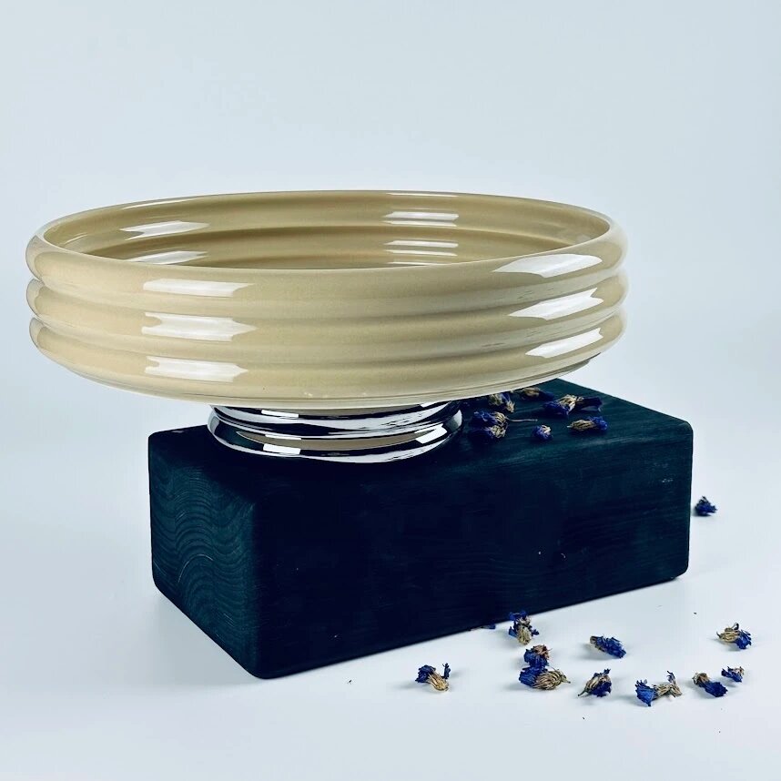 Фруктовница 26см на ножке MULTICOLOR Фарфор 163-068 118-163-068