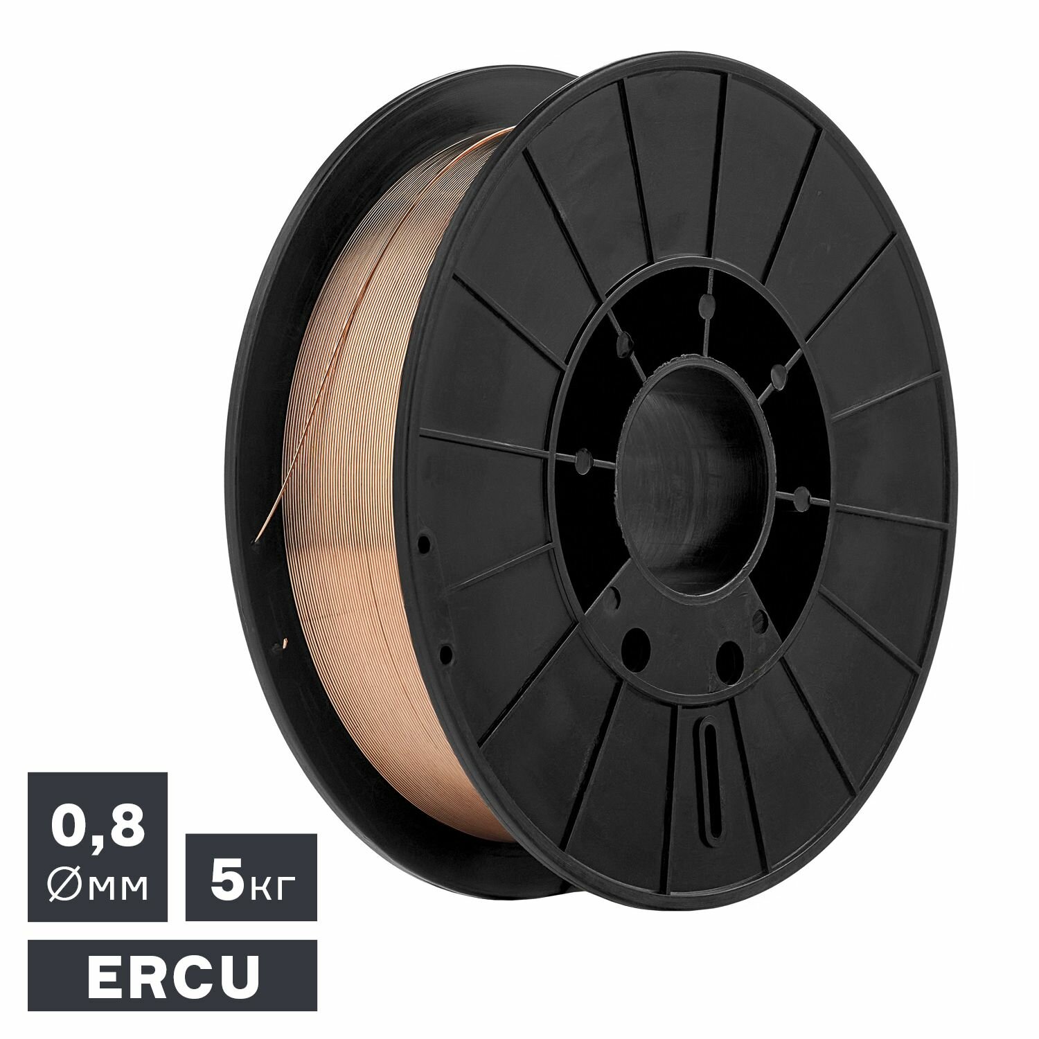 Проволока сварочная MIG для сварки меди (ERCU), 0,8 мм, 5 кг