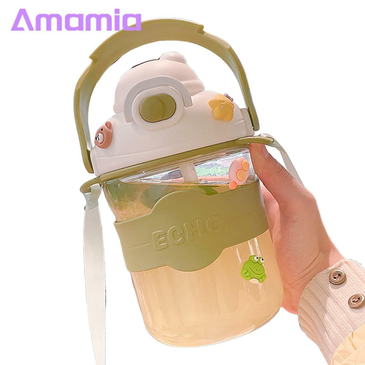 Пищевая кружка Amamia Straw Cup, красивая студенческая кружка для питья