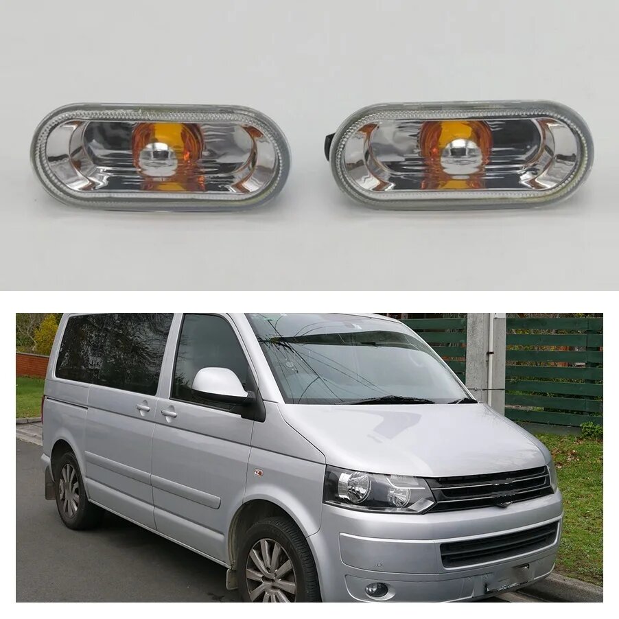 2 шт. для VW Transporter T5 T6 Multivan 2010 2011 2012 2013 2014 2015 автомобильный Стайлинг боковой габаритный указатель поворота лампа повторителя
