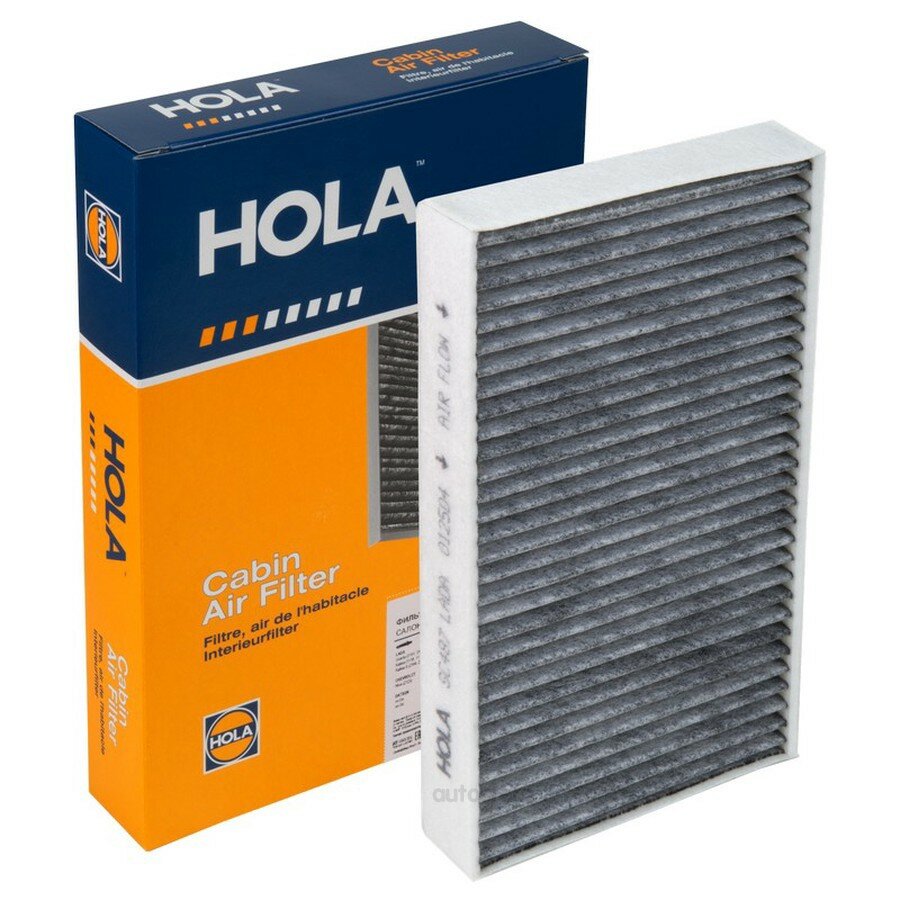 HOLA SC487 Фильтр салонный угольный CHEVROLET Niva(2123); LADA Kalina (1118-19), Granta (2190-92)