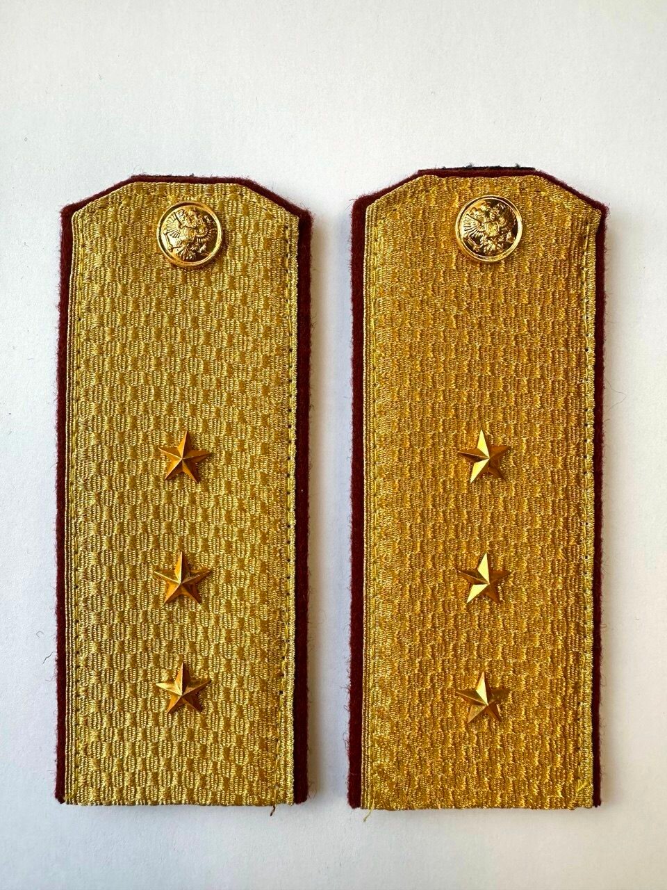 Погоны Росгвардии фсвнг парадные золотые Старший Прапорщик