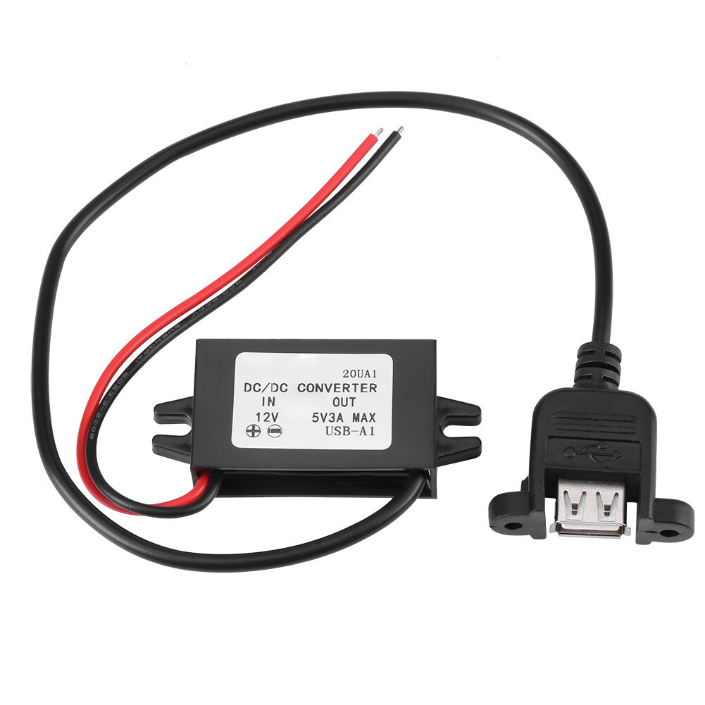 Автомобильный преобразователь 12В в 5В 3А с USB для панели (15 Вт)