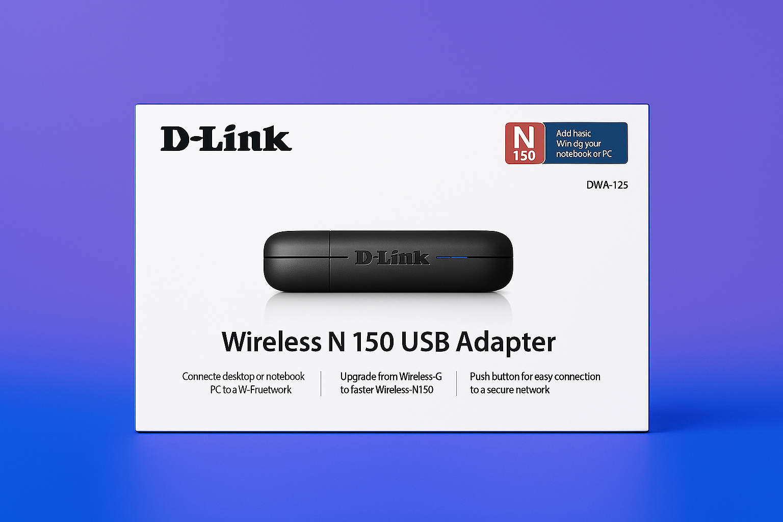 Беспроводной Wi-Fi адаптер D-Link DWA-125 N150