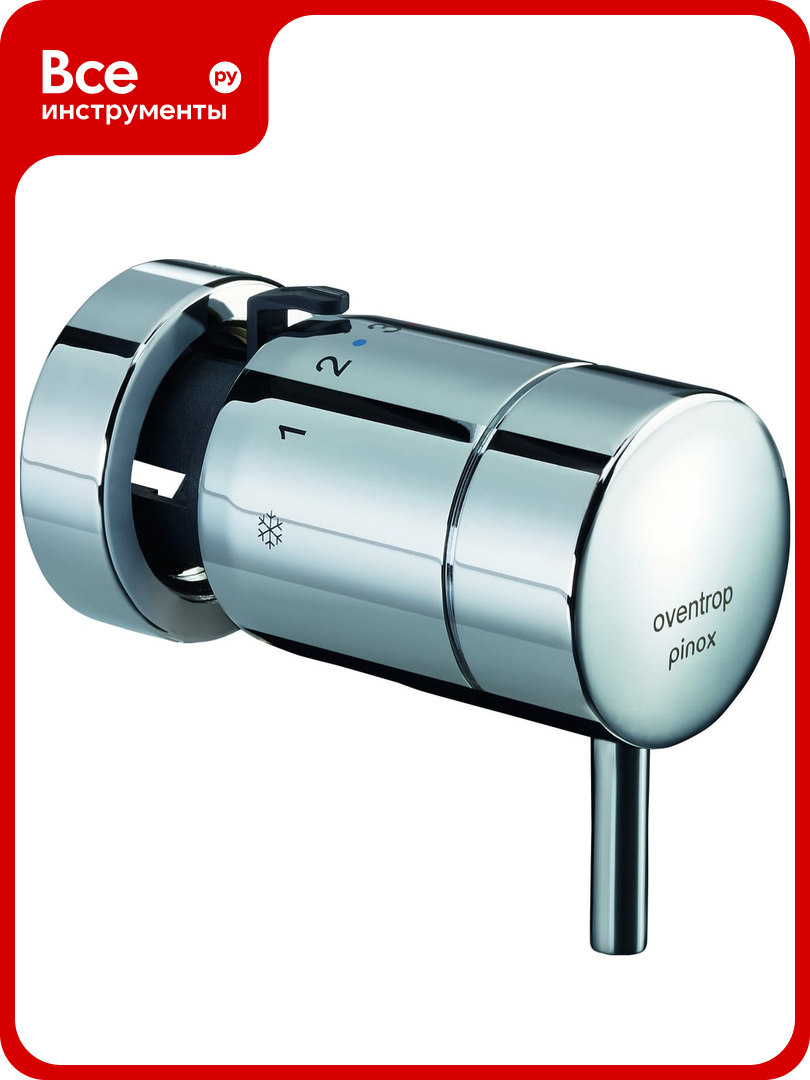 Термостат pinox D клеммное соединение, хром OVENTROP