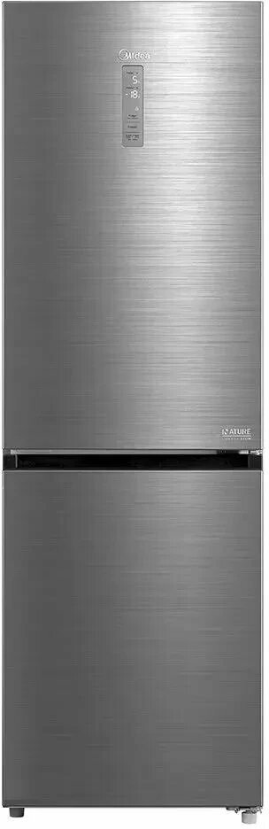 Холодильник Midea MDRB469MGF46I, двухкамерный, нержавеющая сталь, No Frost