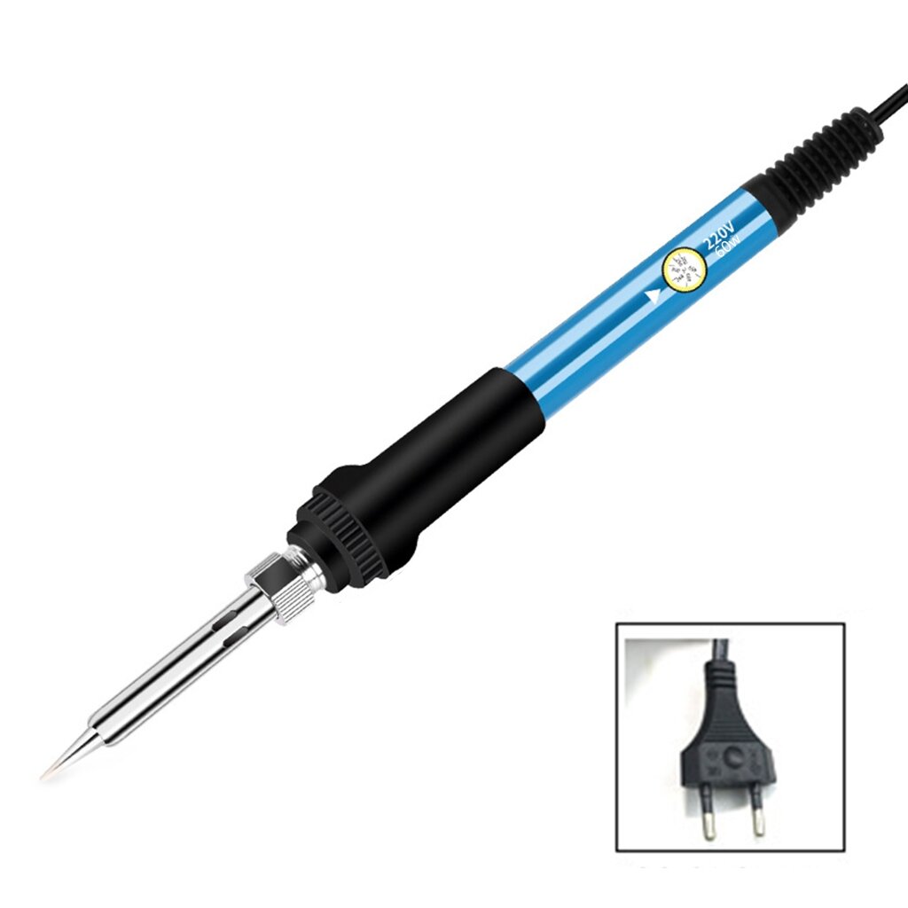 Регулируемая температура цифровой электрический паяльник 220 В 60 Вт сварочная паяльная паяльная станция инструмент для ремонта электроники