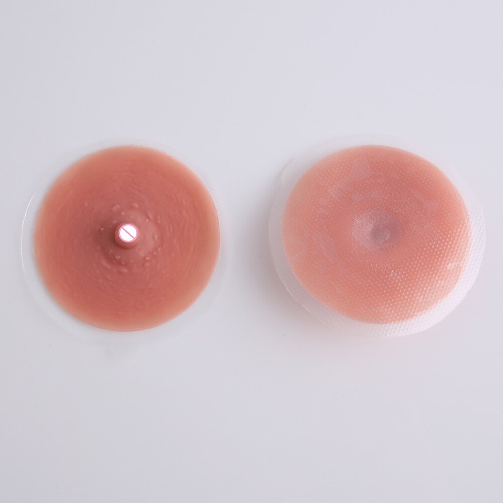 Пластырь для сосков, имитация, самоклеящийся, розовый, №2