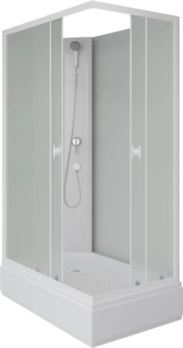 Душевая кабина Niagara Promo P100/80/26Q/MT/BK 100х80 см, без крыши