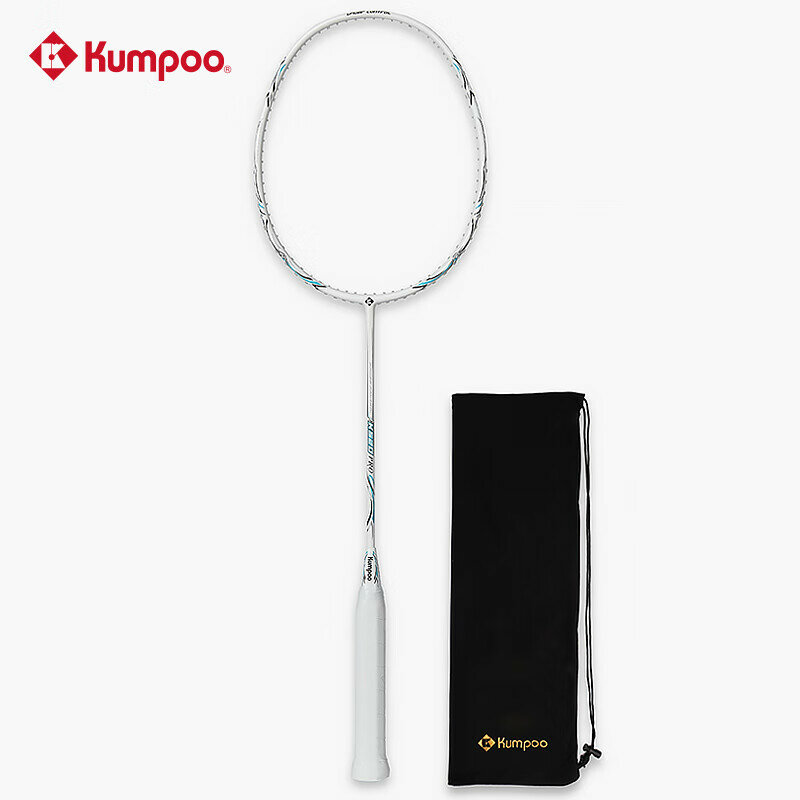 Теннисная ракетка KUMPOO K520 обновленная версия Xunfeng полная углеродная 4U сбалансированная ракетка перламутровый