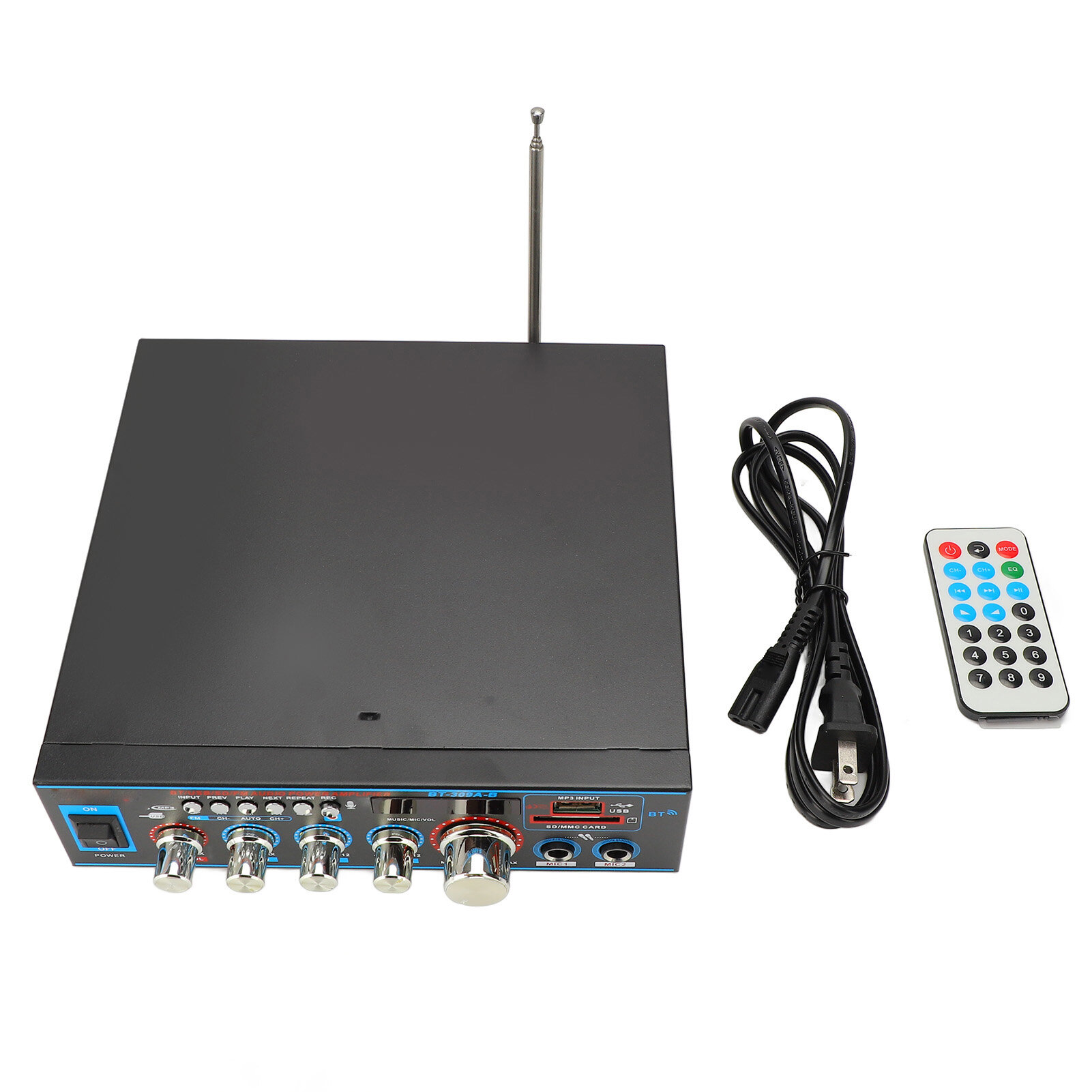 Усилитель мощности Bluetooth 5.0, стерео Hi-Fi, диапазон 20 Гц - 20 кГц, для дома и авто