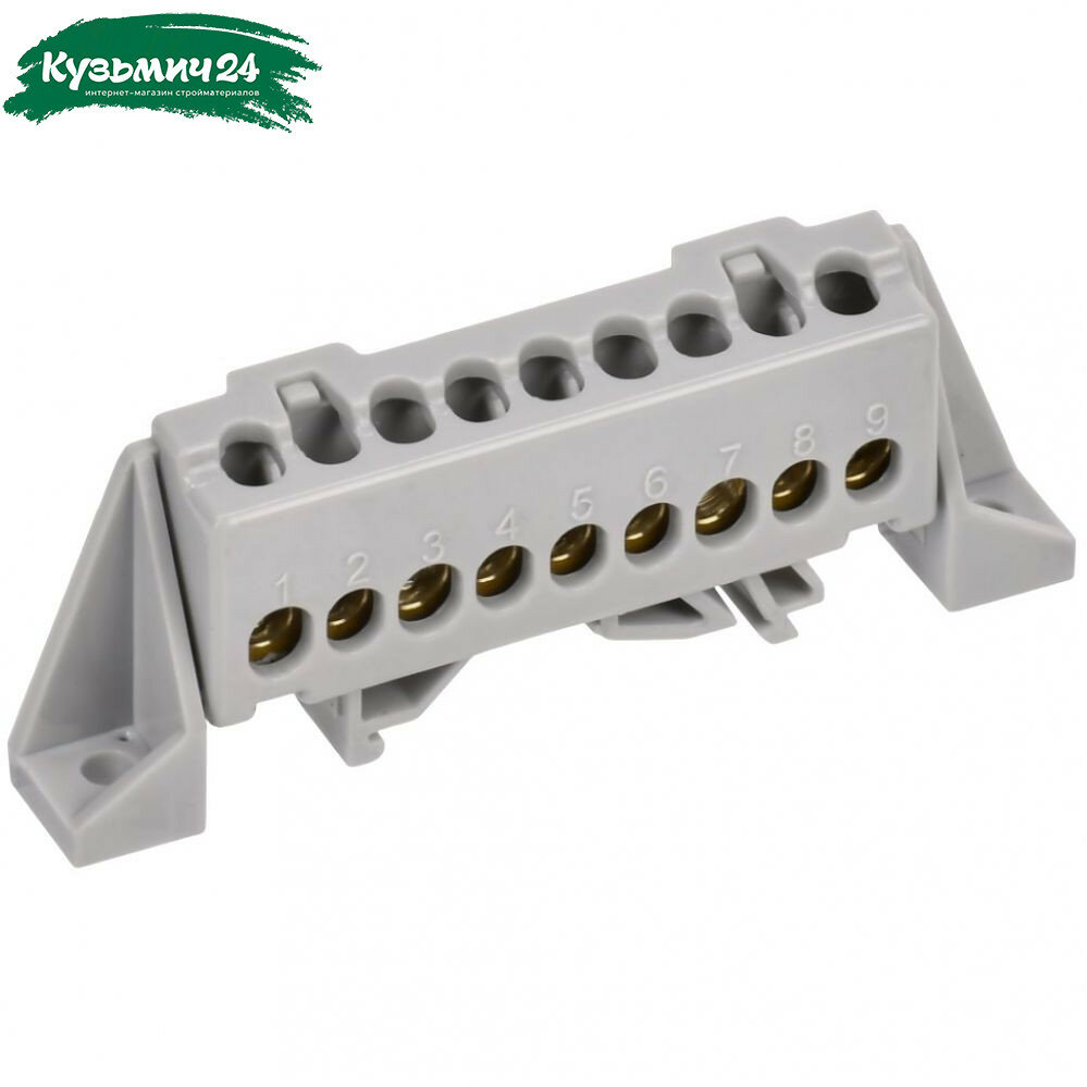 Шина L Фаза, Tekfor IEK, Стойка, 6х9-9-Ср, TF-NN10-09-DP-K03