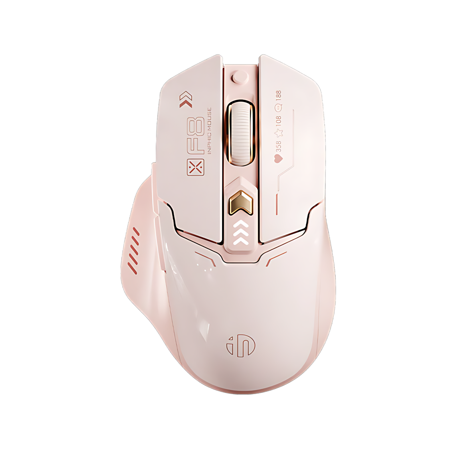 Мышь INPHIC F8 II, беспроводная, для правой руки, оптическая, 2400 dpi