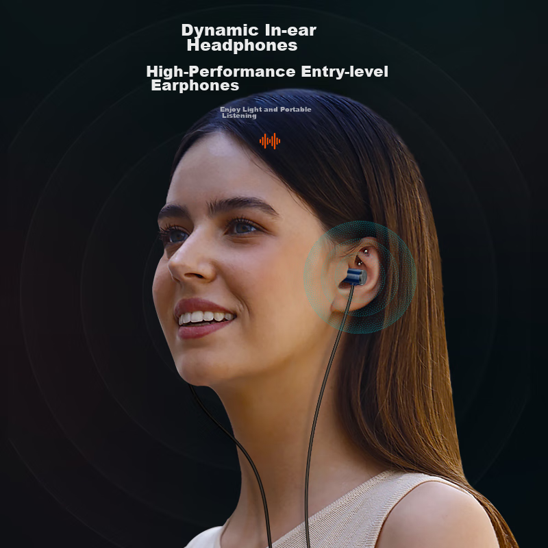 FINAL Audio E1000 Portable In-Ear Headphones, Lossless Music Earphones, Trendy Earphones, Blue