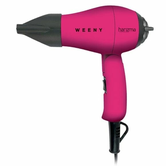 Дорожный фен Harizma Weeny H10217, розовый, мощность 1000Вт, 10х55мм, длина шнура 2м