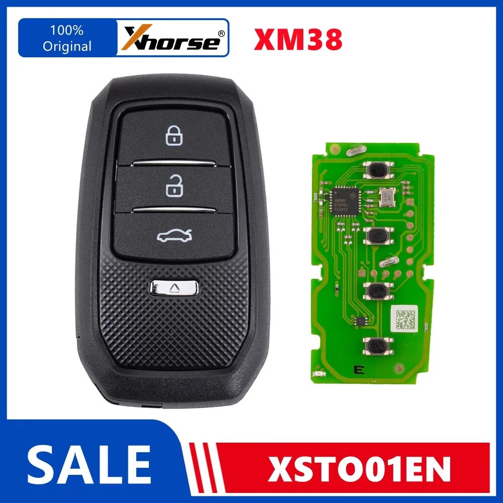 Xhorse XM38 XSTO01EN для Toyota/Lexus универсальный умный дистанционный ключ 4D 8A 4A, используемый с программатором ключей V.