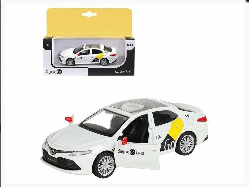 Яндекс Go машинка металлическая, 1:43 Toyota Camry , цвет белый