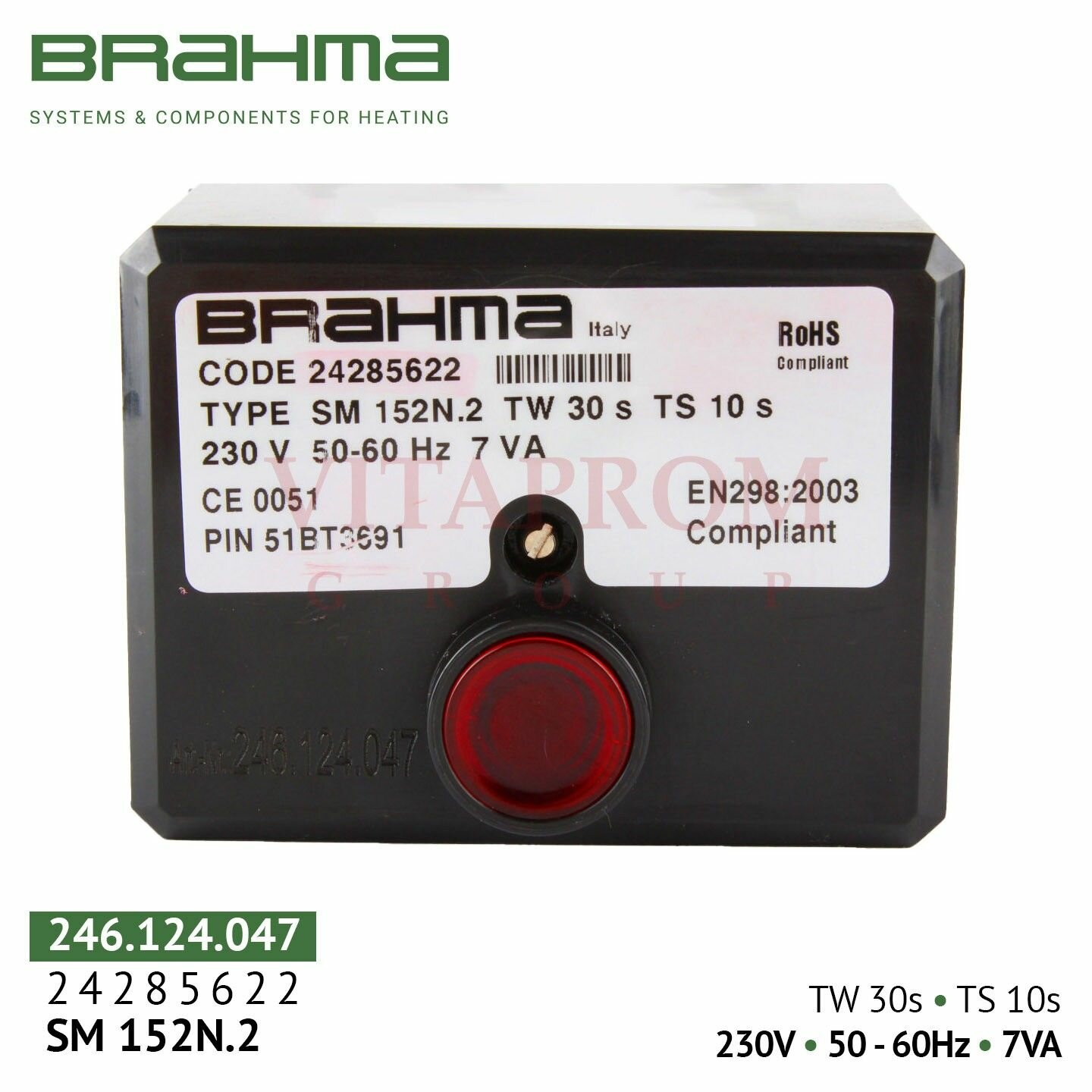 Топочный автомат Brahma 24285622 SM152N.2