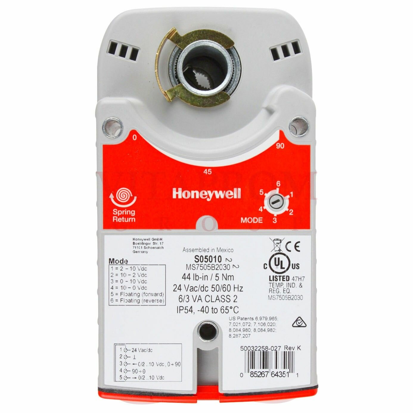Сервопривод Honeywell S05010