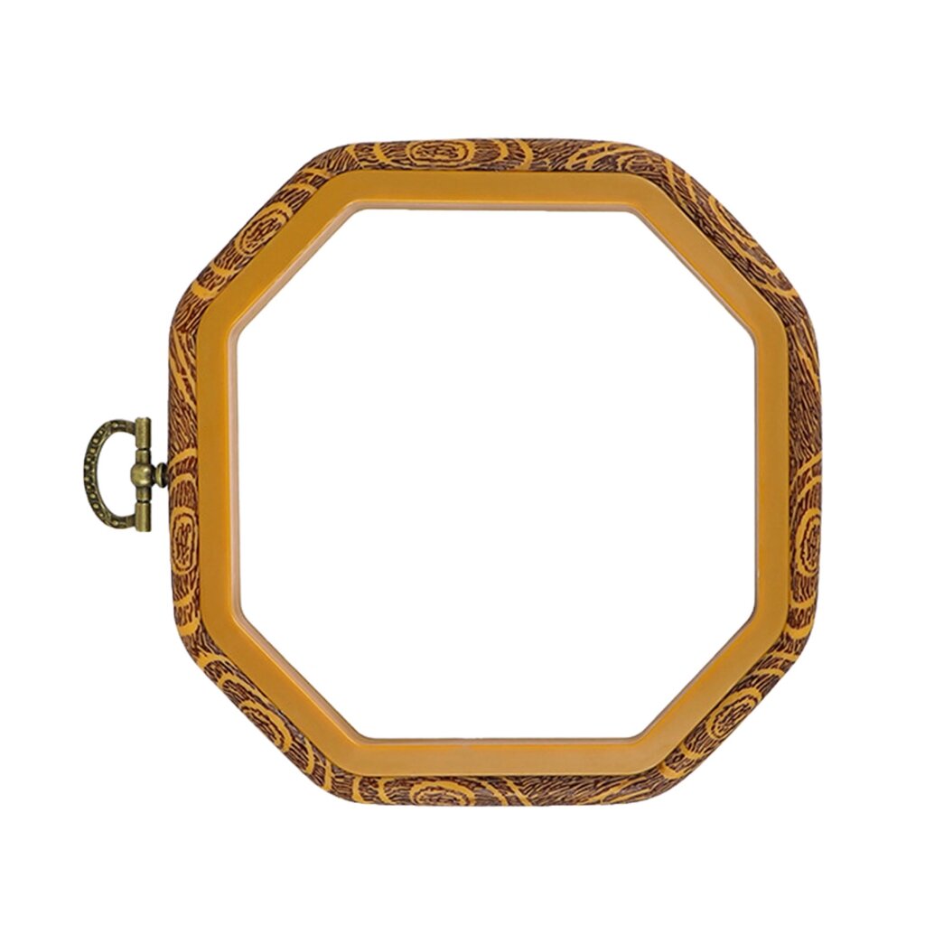 Пяльцы для вышивания с имитацией дерева Пяльцы для вышивания в витрине Восьмиугольный пяльцы для вышивания для рукоделия Art Craft