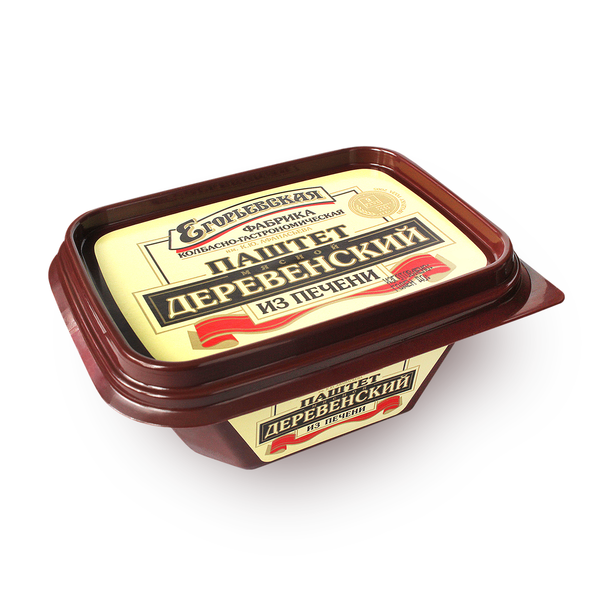 Паштет Егорьевская «Деревенский», из печени, в пластиковом лотке, 150 г