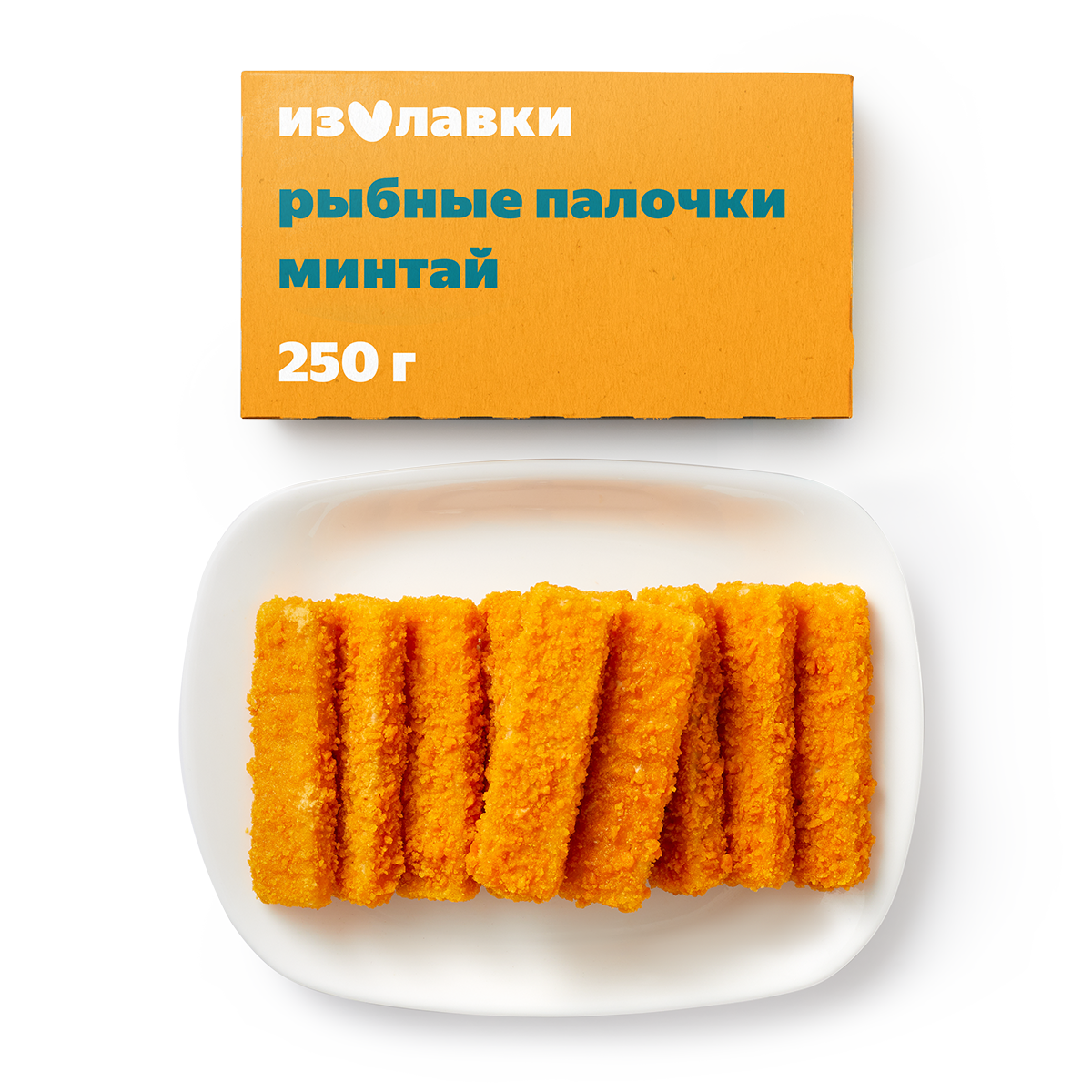 Палочки рыбные "Из Лавки", из филе камчатского минтая, в панировке, 250 г