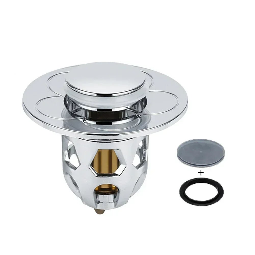 Медный выдвижной сердечник для раковины Silver