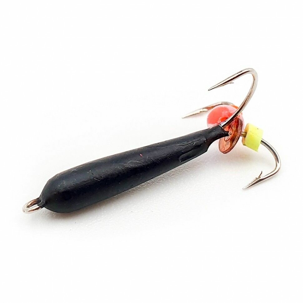 Мормышка вольфрамовая Wormix37 Чертик высокий черный d-2,0 0,5гр (154) (уп.1шт)