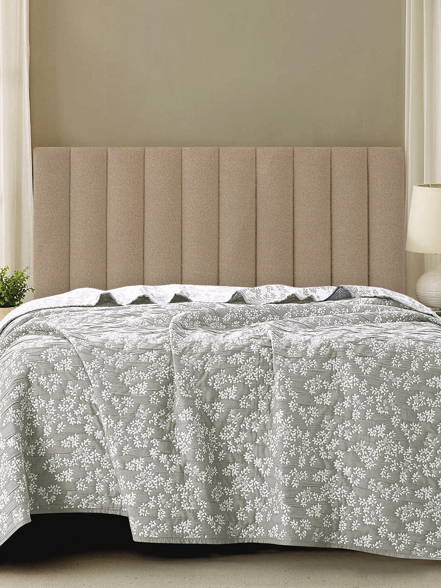 Покрывало Теодора, жаккард, стеганое, хлопок 35%, полиэстер 65%, 240х260 см