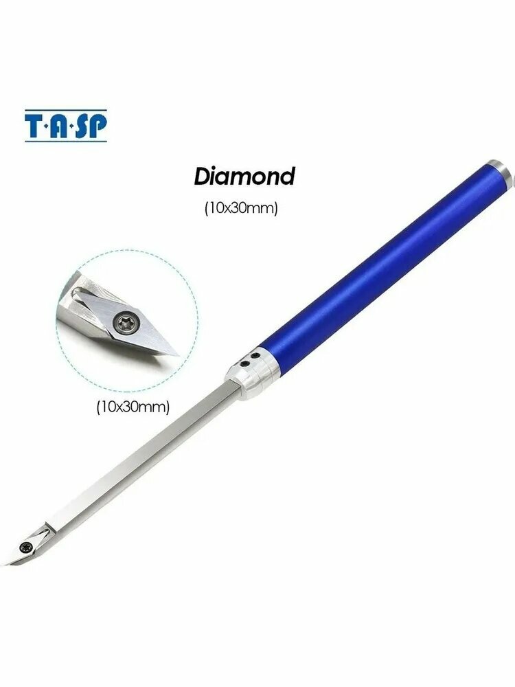TASP Резец по дереву, Токарные инструменты для деревообработки, твердосплавные лезвия, алмазный 10x30x2 мм, 1 шт