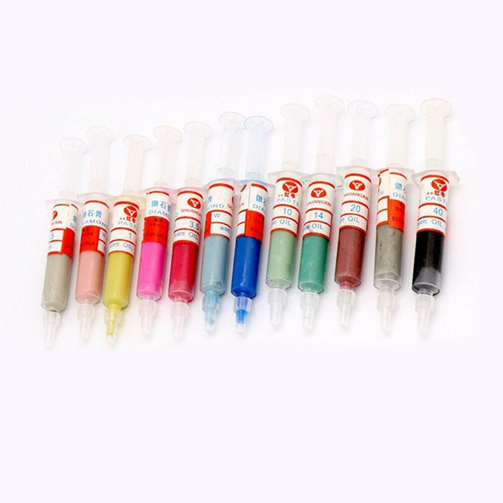 Алмазная полировальная паста для притирки Шприцы для шлифовки стекла и металла Абразивные инструменты для полировки