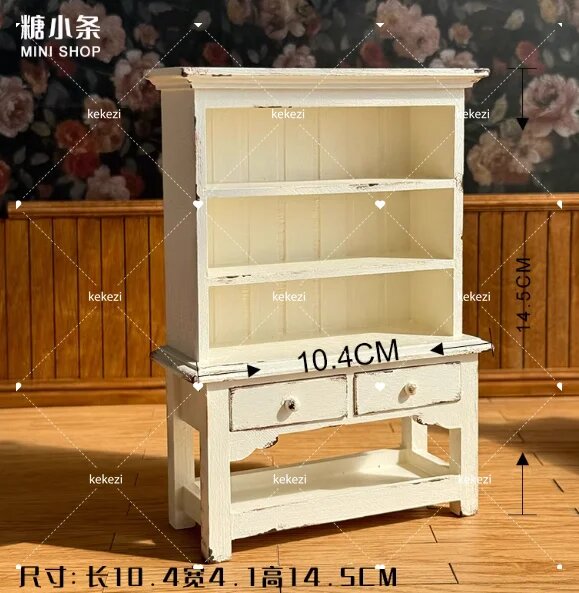 Миниатюрный буфет для кукольного домика 1:6, цвет 1pcs